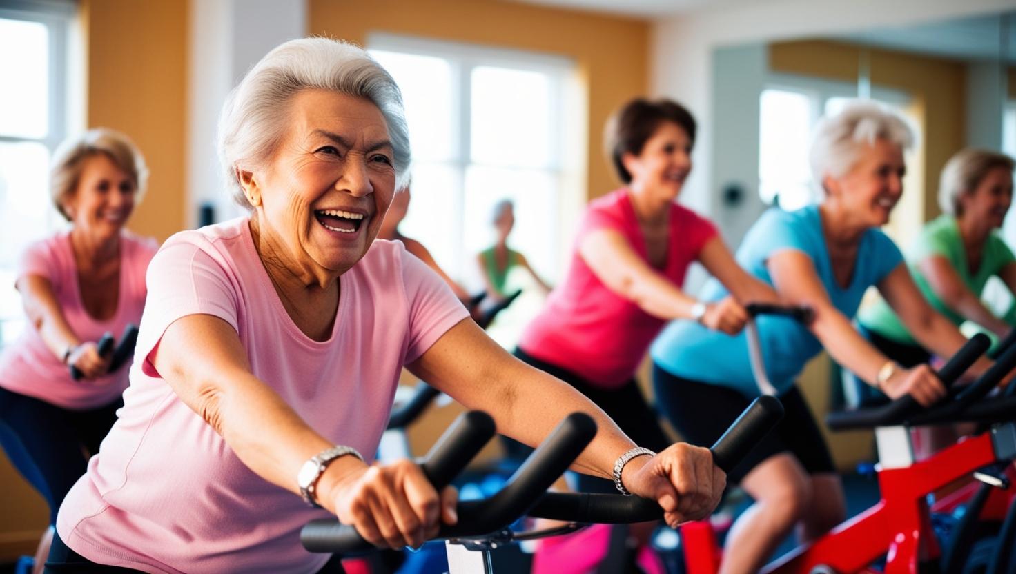 Indoor Cycling For Seniors: - Senior Citizen Fitness